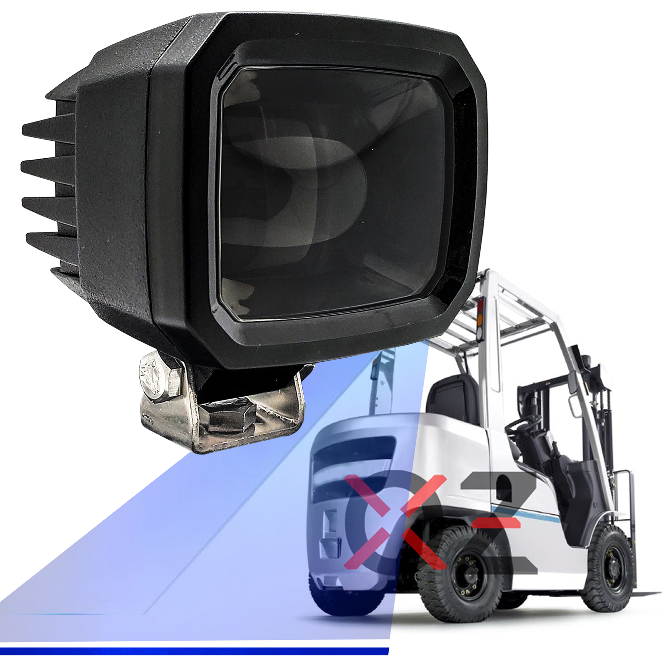 Blue Line LED Forklift Light Warehouse Safety Front Side Marker ...