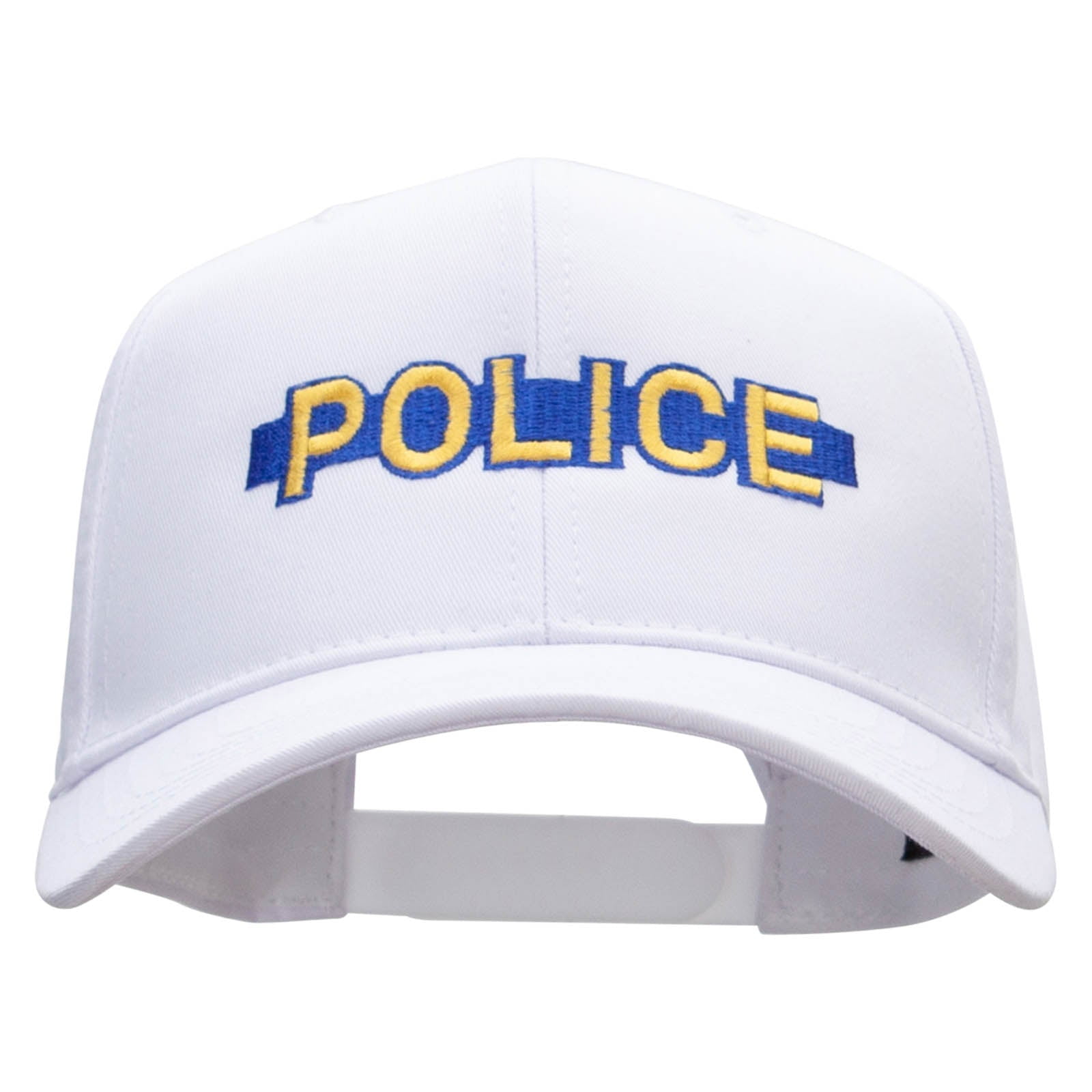 Blue Line Police Solid Cotton Twill Low Profile Snap Cap - White OSFM ...