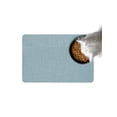 Blue Linen Doormat Non Slip Diatomaceous Earth Door Mat Absorbent Quick ...