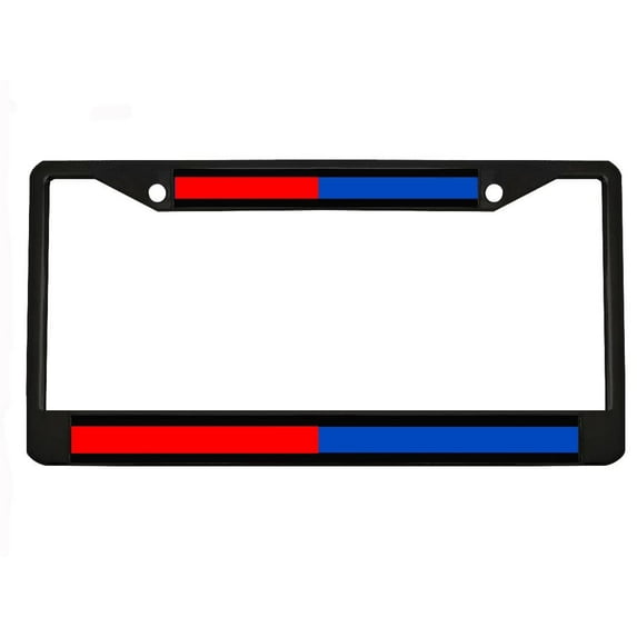 Blue Lives Matter Police Sheriff Design Heavy Duty Metal Car License ...