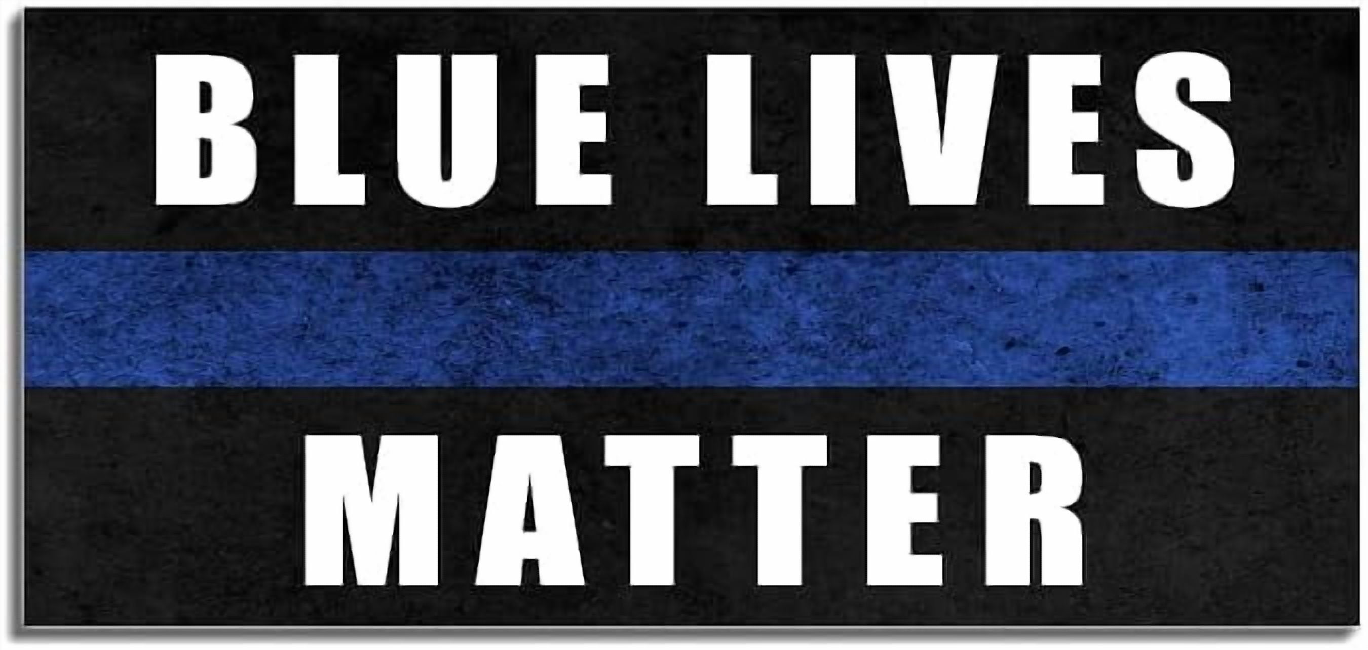 Blue Lives Matter Sticker Vinyl Decal Support Police Cops Officers ...