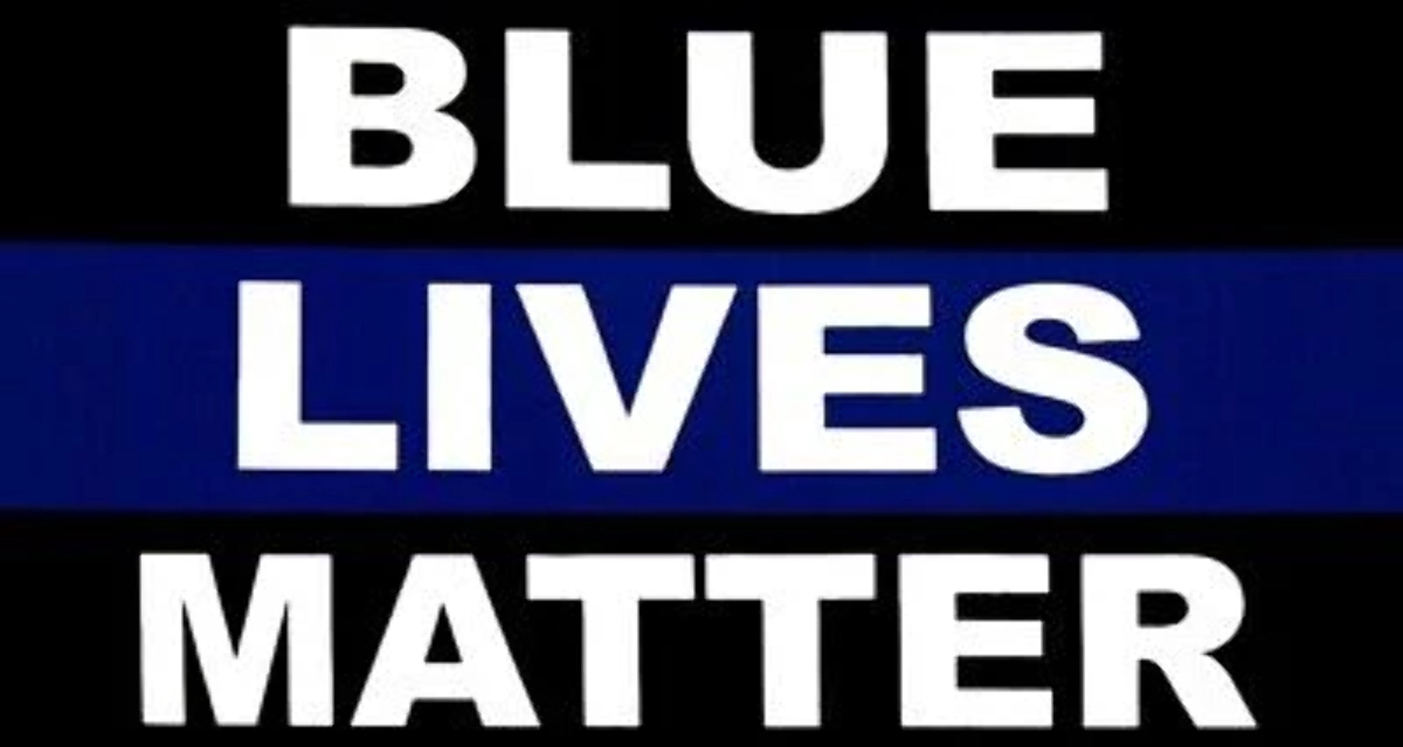Blue Lives Matter Thin Blue Line Vinyl Decal Bumper Sticker - Walmart.com