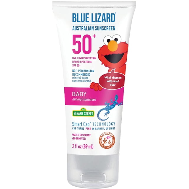 Blue Lizard SPF 50+ Baby Australian Sunscreen - Waterproof, Natural ...