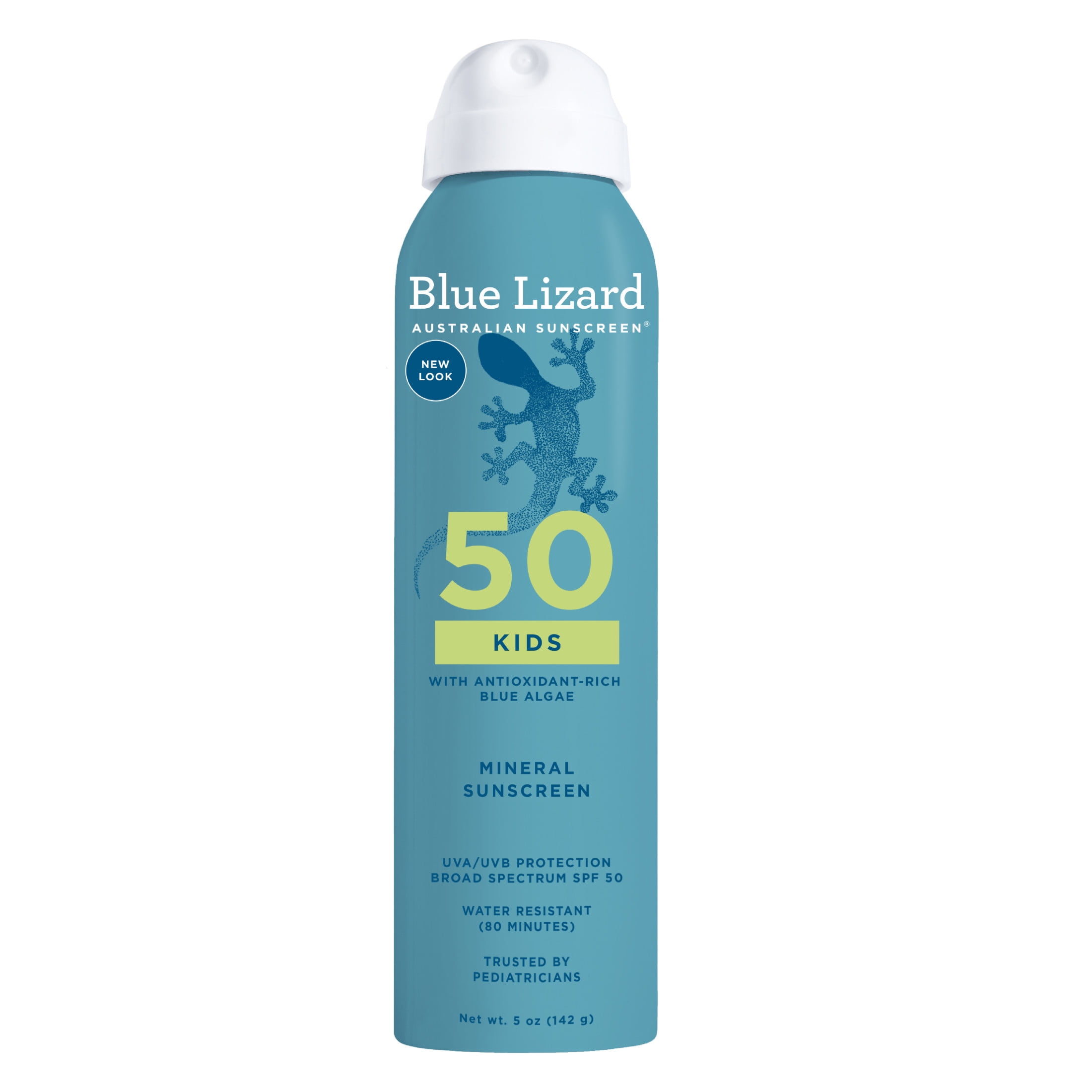 Blue Lizard Kids SPF 50 Mineral Sunscreen, Reef Safe, Water Proof ...