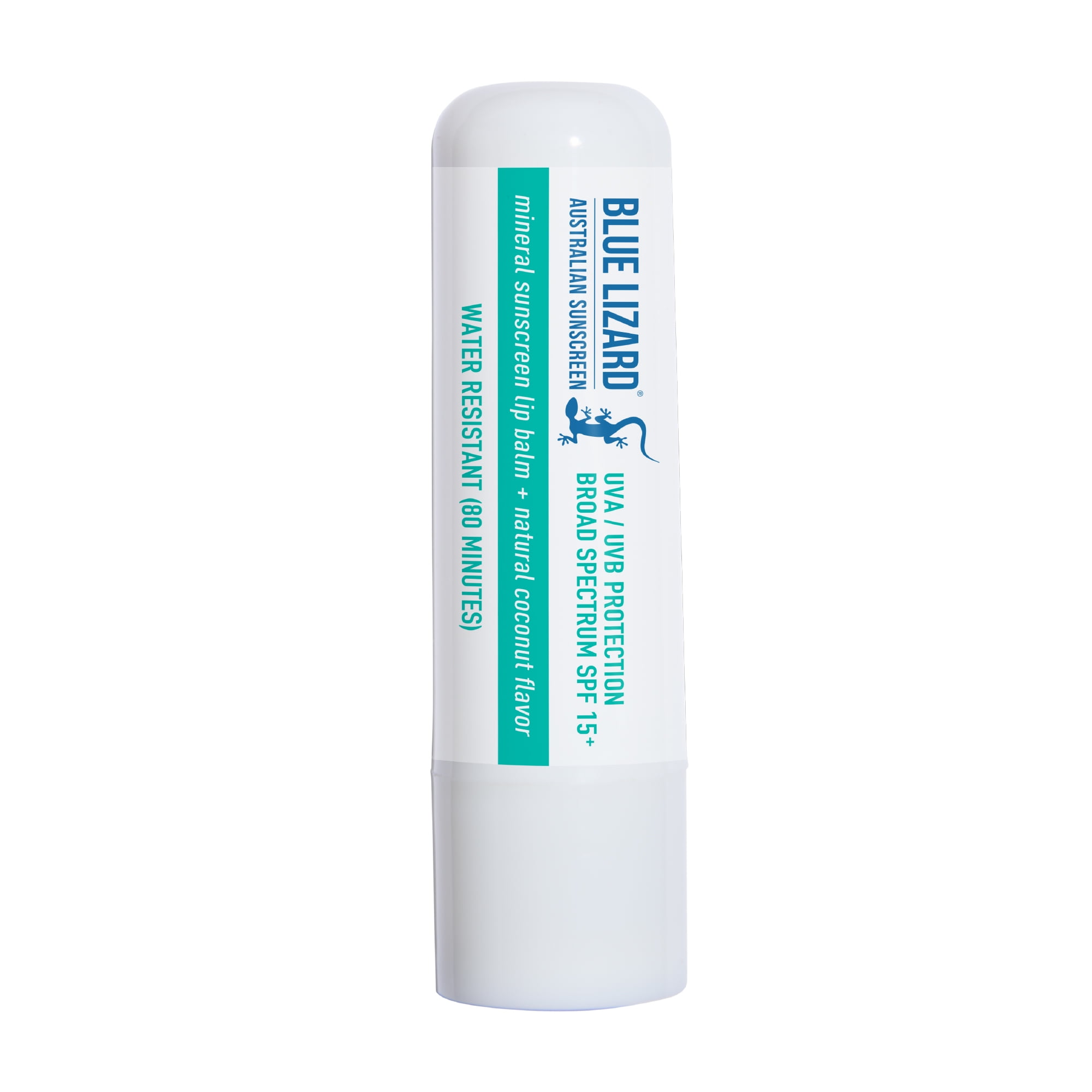 Blue Lizard Mineral-Based Sunscreen Lip Balm Stick, SPF 15, Natural ...