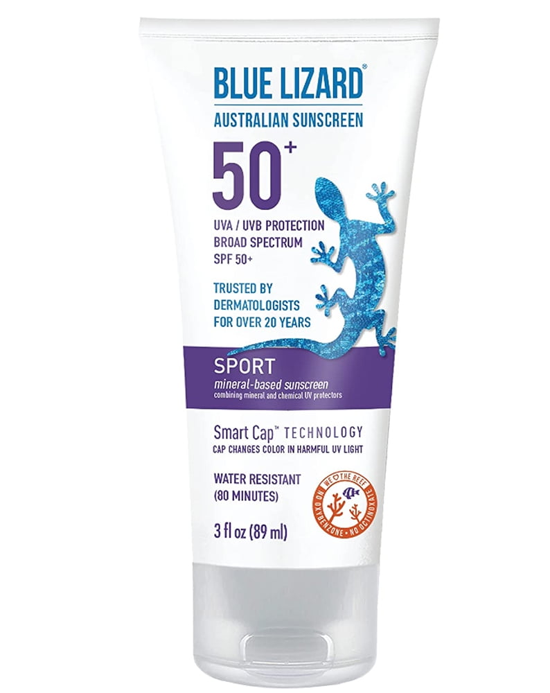 Blue Lizard Sport Mineral-Based Sunscreen SPF 50+ - 3 fl oz - Walmart.com