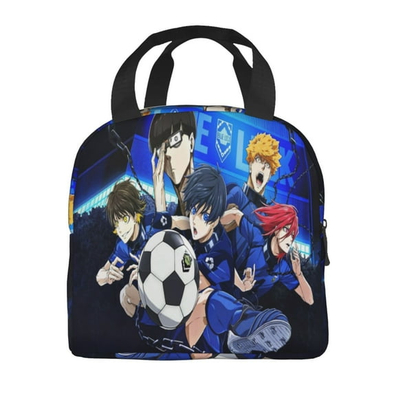 Blue Loc-,K Lunch Bag Waterproof Insulated Lunch Box Reusable Bento Bag ...