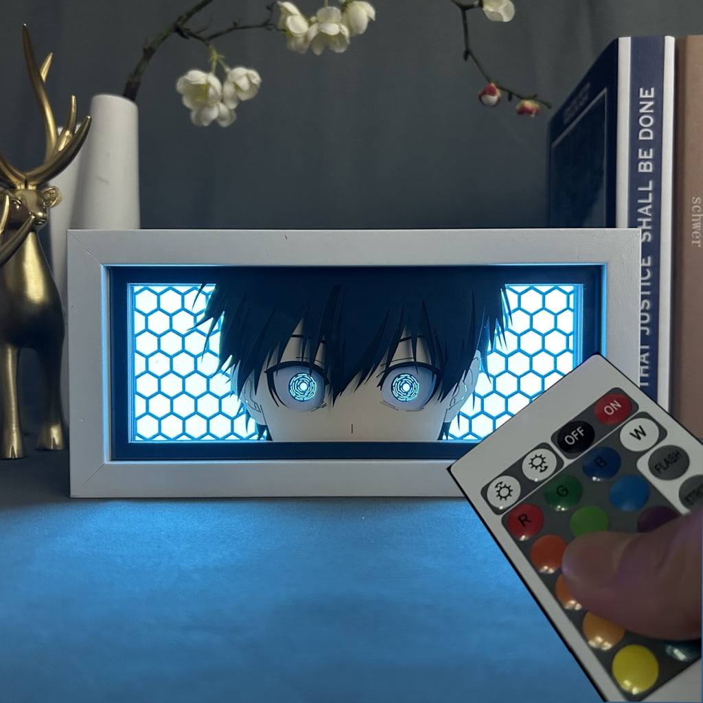 Blue Lock 3D Anime Isagi Yoichi Figure 16-Color Changing Night Light ...