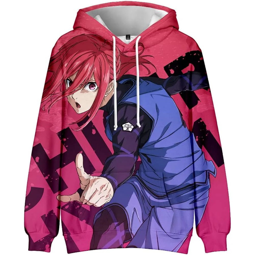 Blue Lock 3D Anime Printed Sweatshirt Men Women Long Sleeve Harajuku ...