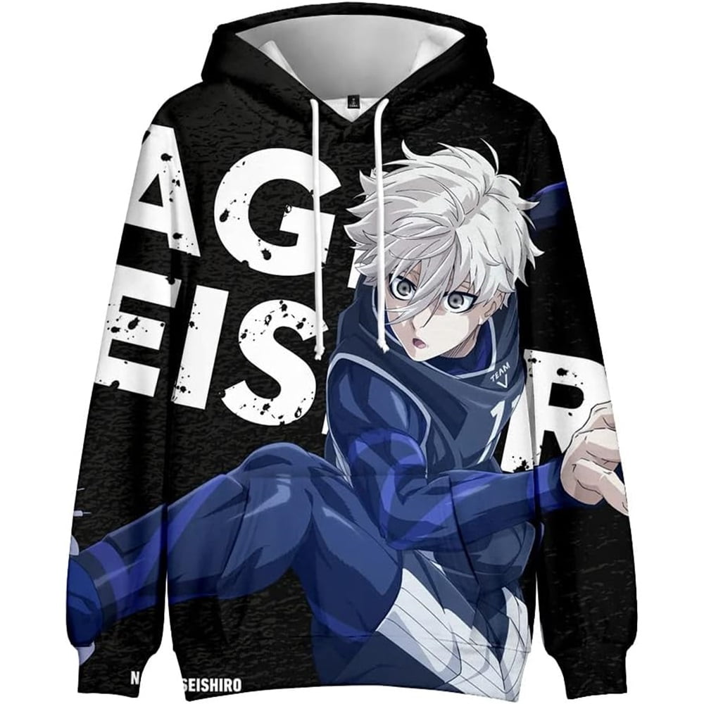 Blue Lock 3D Anime Printed Sweatshirt Men Women Long Sleeve Harajuku ...