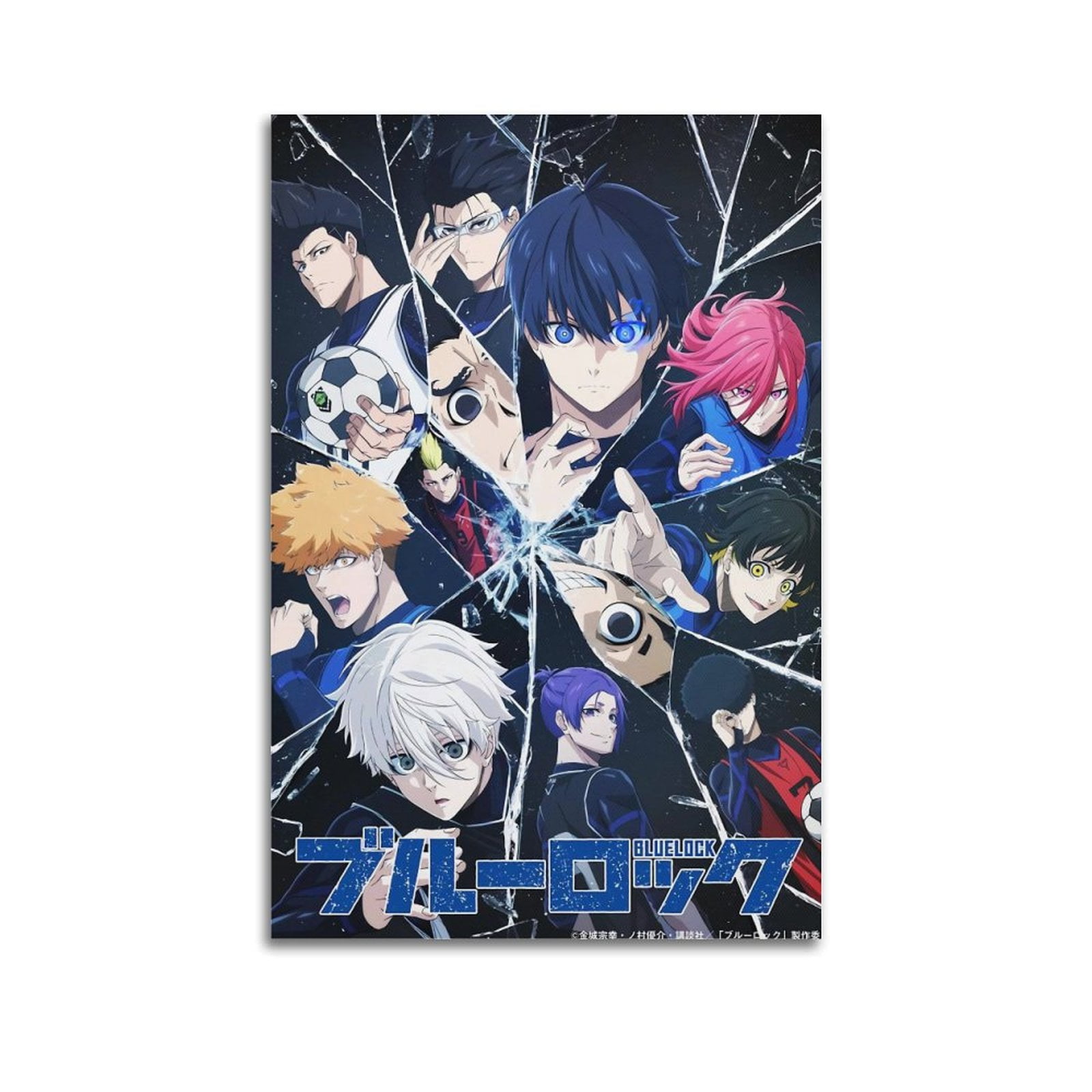 Blue Lock Anime 1 Poster Wall Art Canvas Aesthetic Music And Movies ...