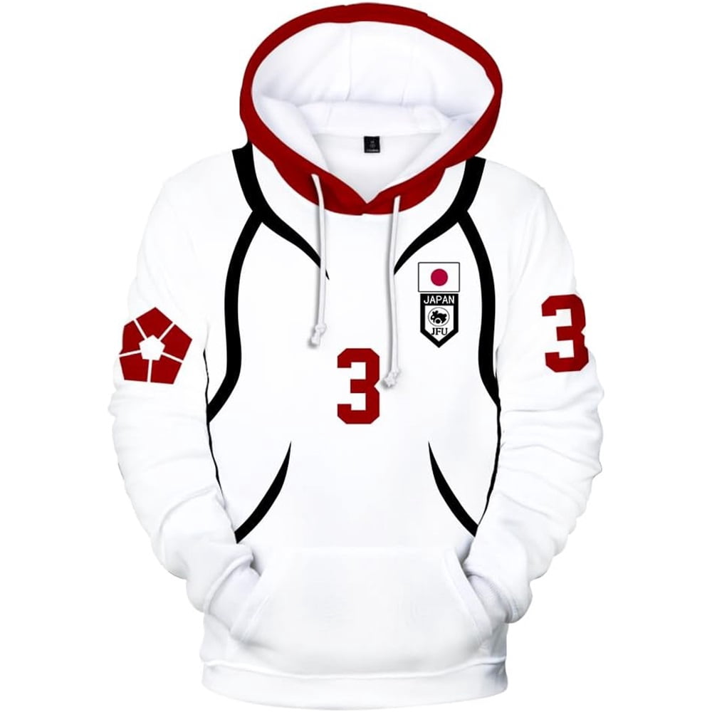 Blue Lock Anime Cosplay Long Sleeve 3D Hoodies Streetwear Women Men ...