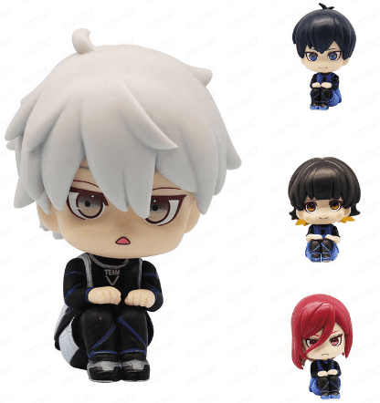 Blue Lock Anime Figures, 4" Squatting Posture Toy Figure Anime Fans ...
