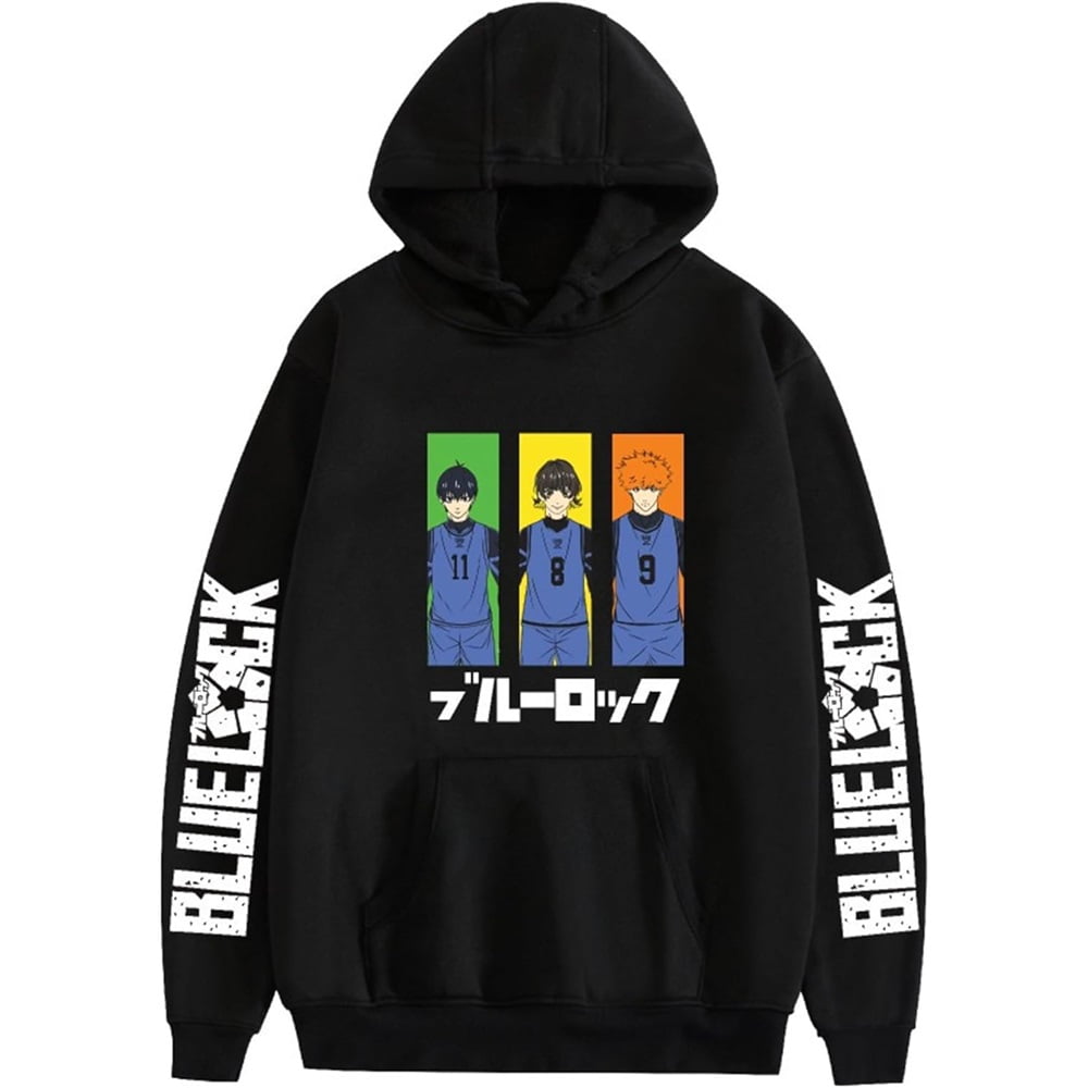 Blue Lock Anime Hoodies Figures Yoichi Isagi Meguru Bachira Graphic Men ...