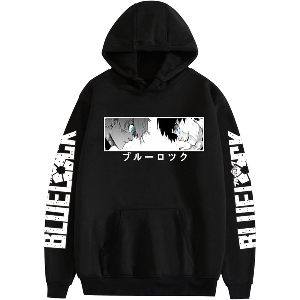 Blue Lock Anime Hoodies Figures Yoichi Isagi Meguru Bachira Graphic Men ...