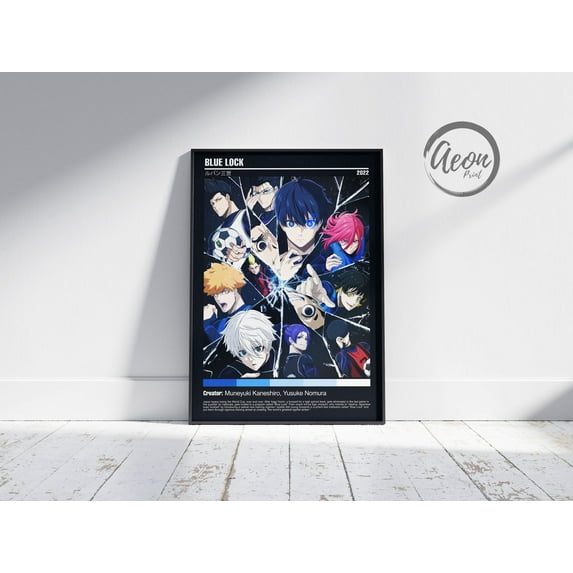 Blue Lock Anime Manga Poster Minimalist Anime Poster Minimalist Poster ...