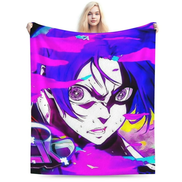 Blue Lock Blanket, Super Soft Throw Blanket For Bed Sofa Couch, Cozy ...