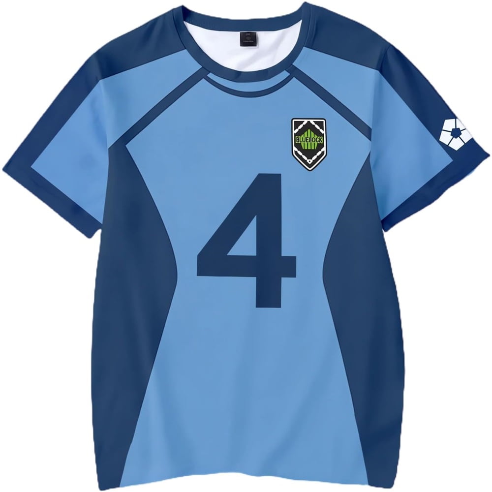 Blue Lock Camiseta Isagi Yoichi Meguru Bachira Azul Jersey Cosplay ...