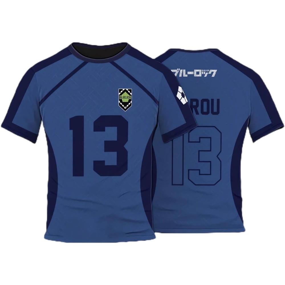 Blue Lock Camiseta Isagi Yoichi Meguru Bachira Azul Jersey Cosplay ...