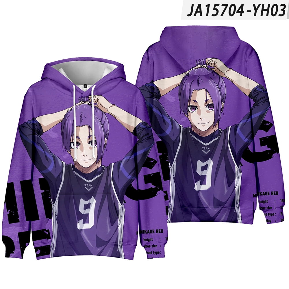 Blue Lock Cosplay Clothes Merch Hoodie For Men/Women Unisex Winter Long ...