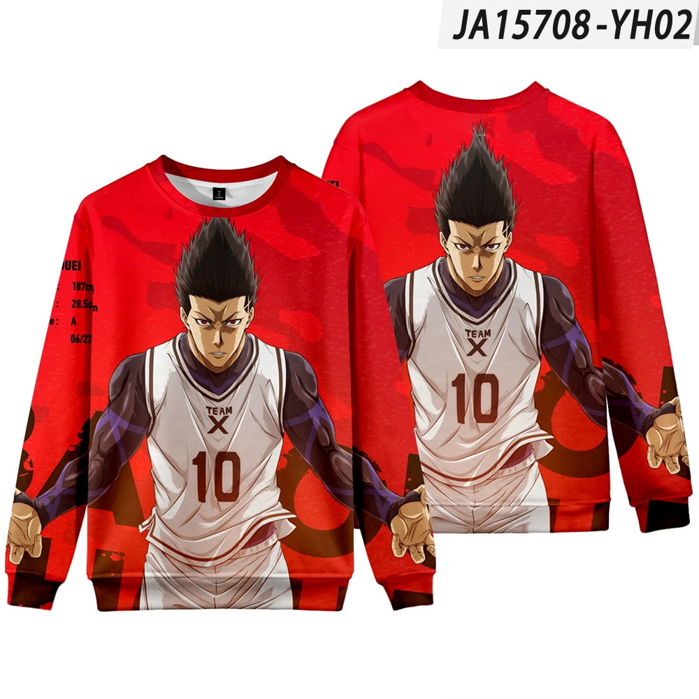 Blue Lock Cosplay Clothes Merch Long Sleeve Crewneck Sweatshirt For Men ...