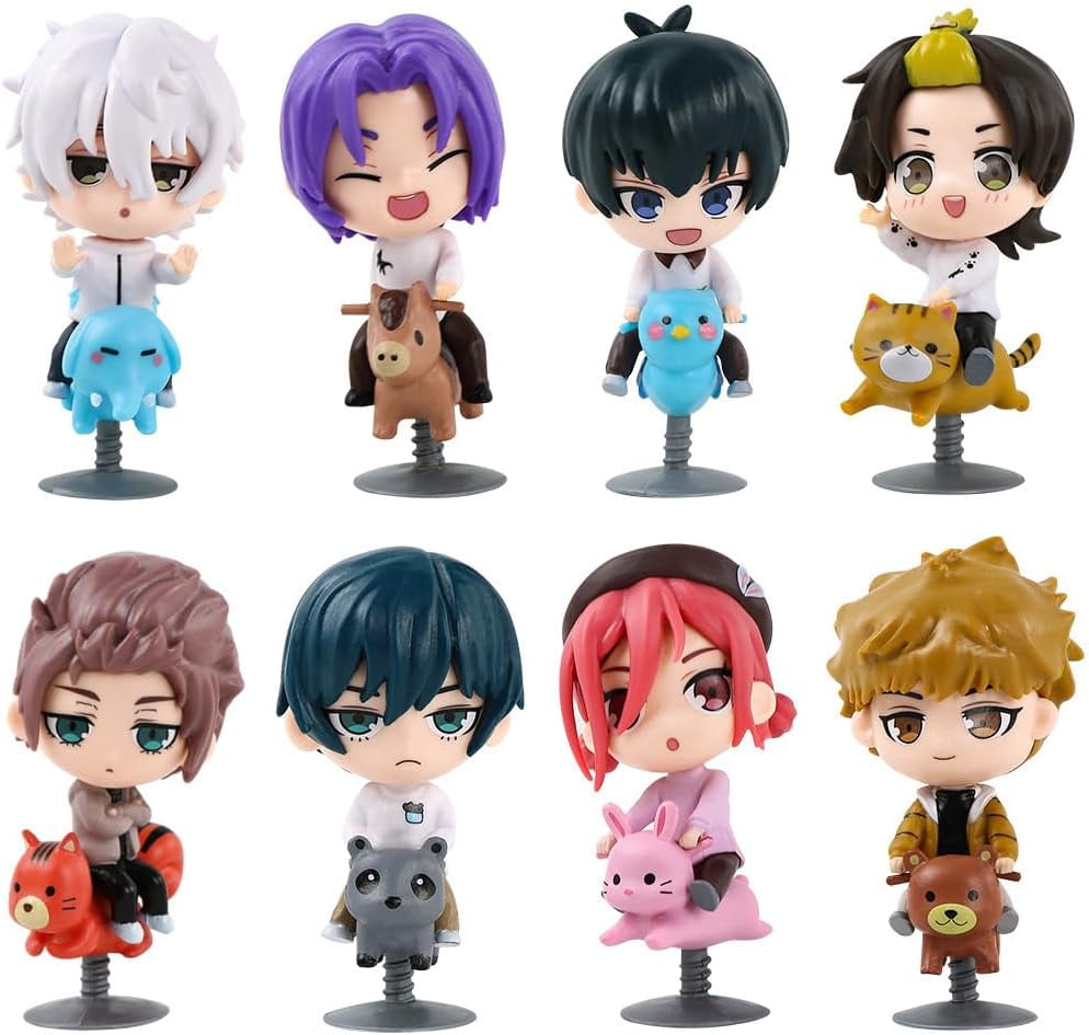 Blue Lock Figure Set 8Pcs- Blue Lock Anime Peripheral Character Figure ...