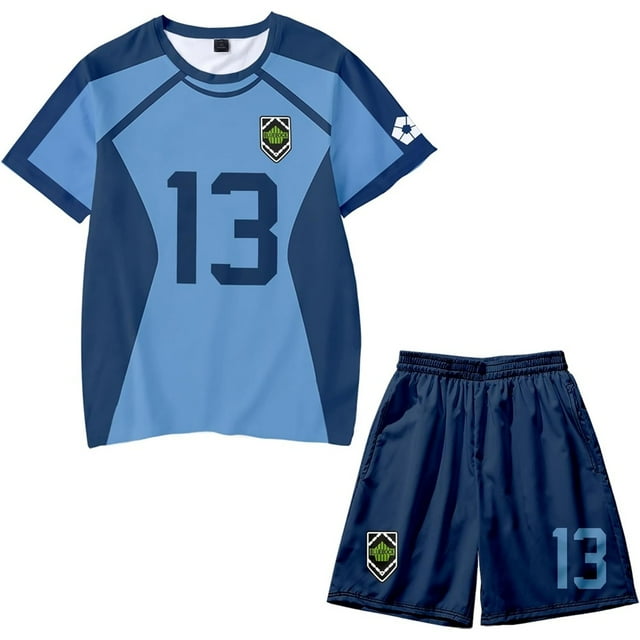 Blue Lock Isagi Yoichi Hyouma Chigiri Anime T-shirt and Shorts Set 2 ...