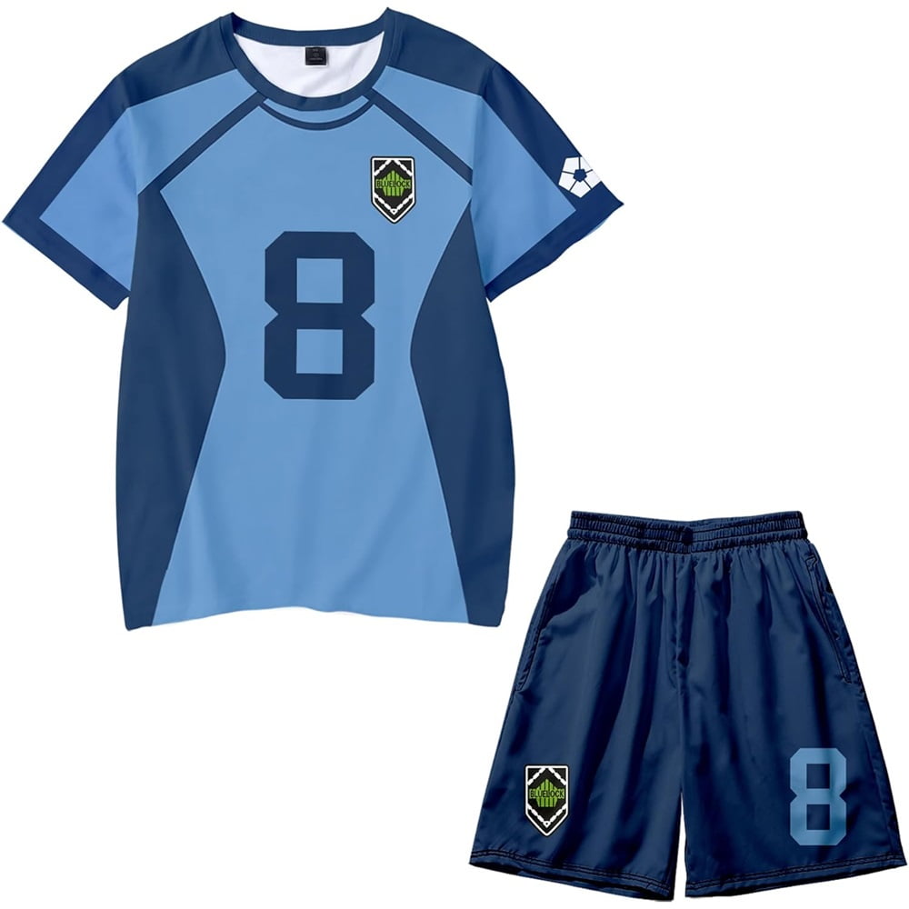 Blue Lock Isagi Yoichi Hyouma Chigiri Anime T-shirt and Shorts Set 2 ...