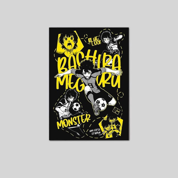 Blue Lock: Meguru Bachira Anime Street Art Poster Size 24''x36'' The ...