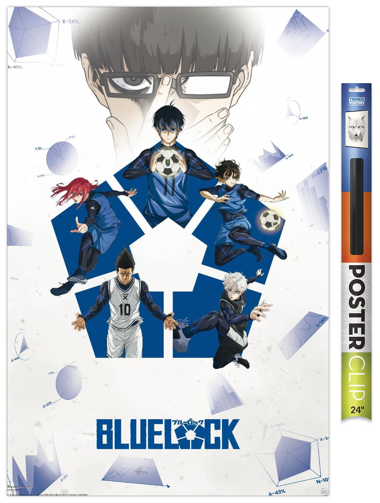 Blue Lock - Project Wall Poster, 22.375" x 34" - Walmart.com