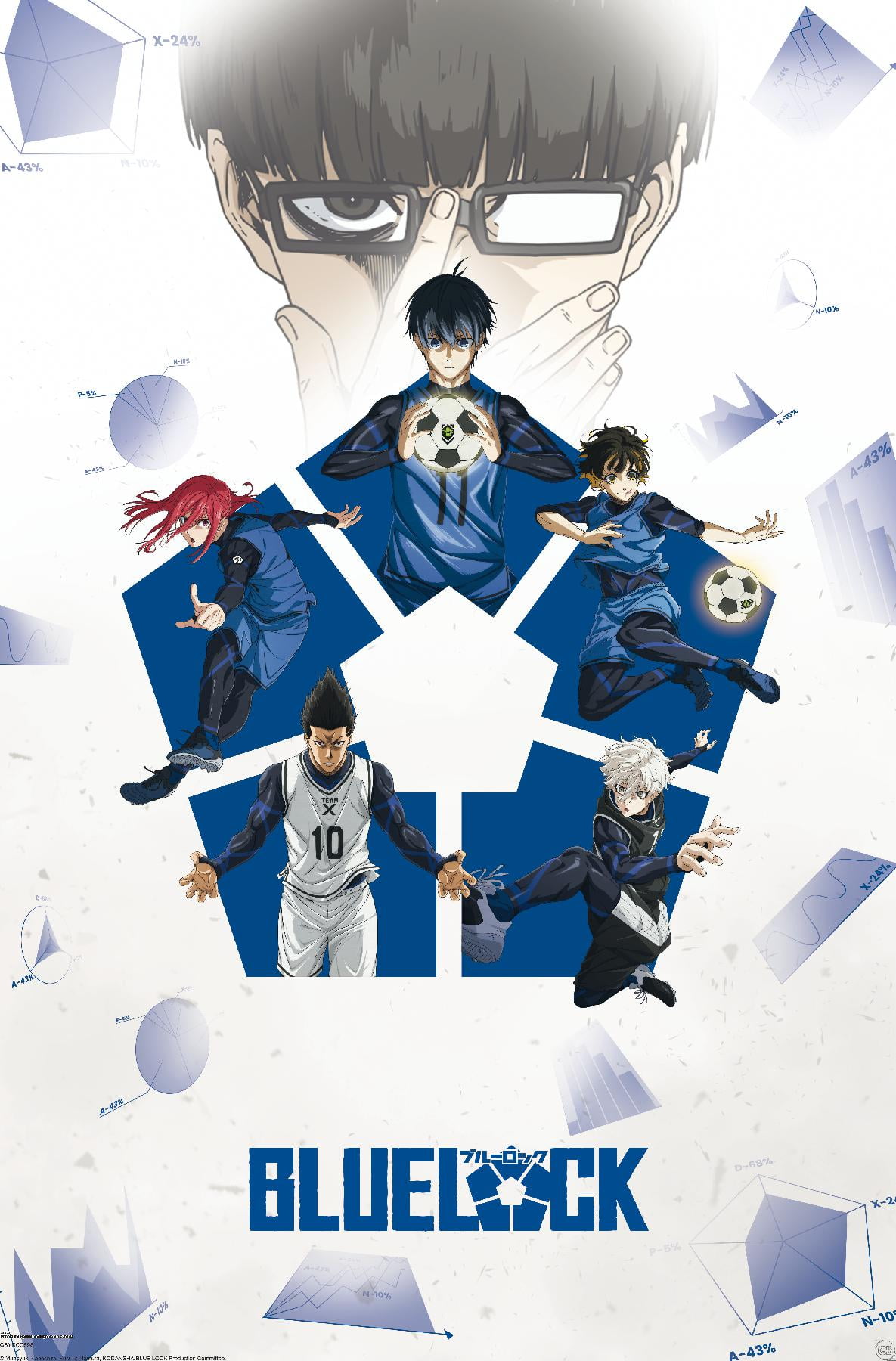 Blue Lock - Project Wall Poster, 22.375" x 34" - Walmart.com