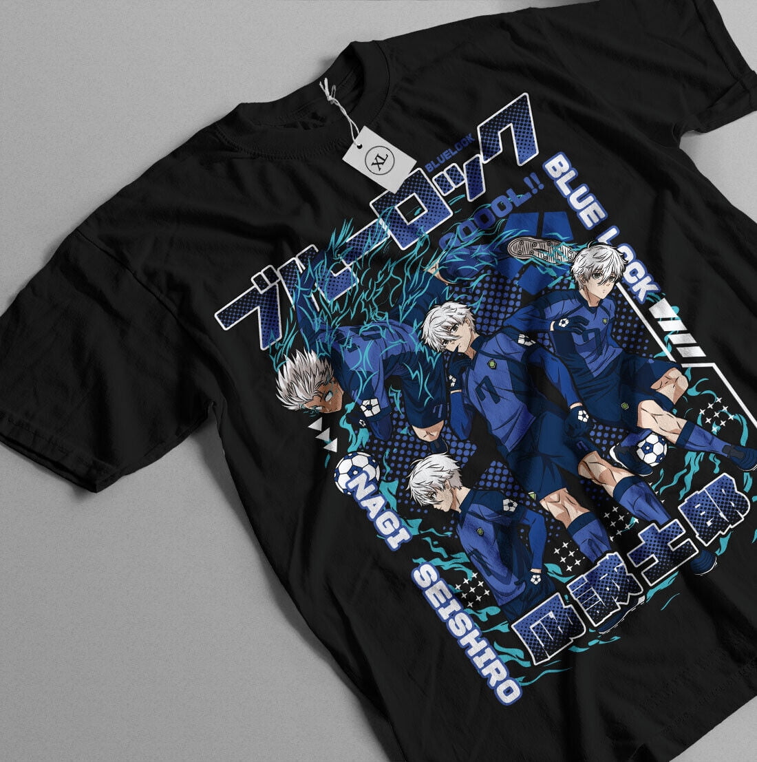 Blue Lock Shirt Nagi Kunigami Rin Bachira Anime Manga Tee - Walmart.com