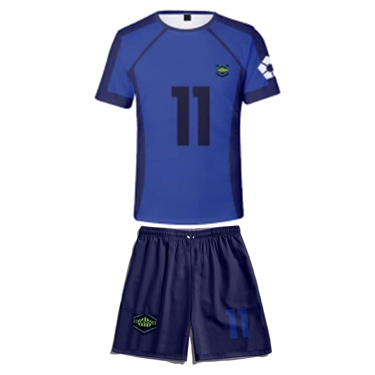 Blue Lock Shorts T-shirt Anime Sports Sets Merch Unisex Sports Shirt ...