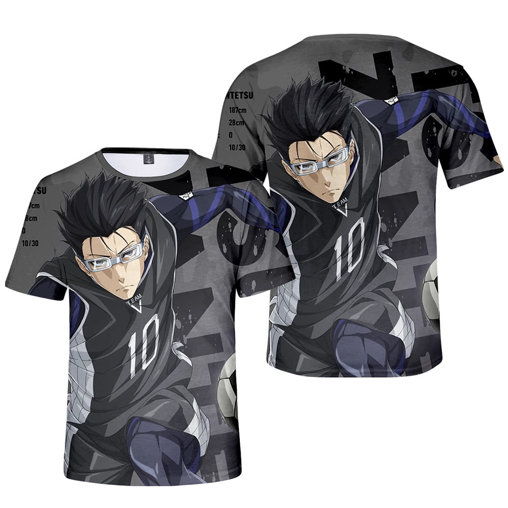 Blue Lock T-Shirt Merch Sports Football Cosplay Shirt Summer For Men ...