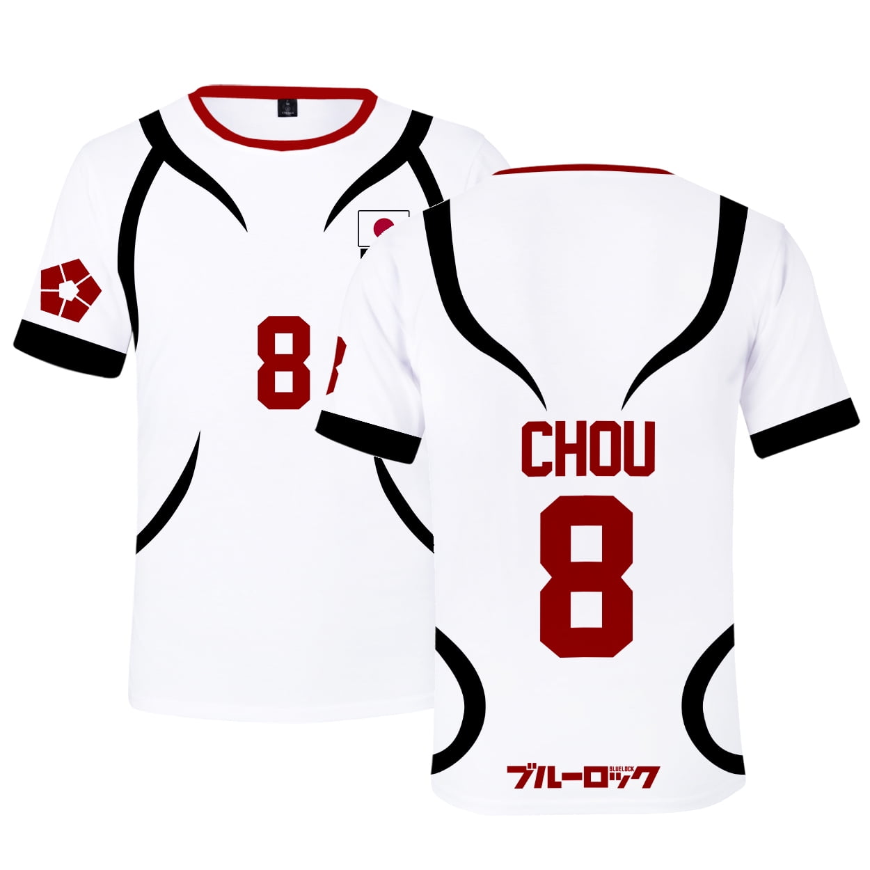 Blue Lock T-shirt Short Sleeved Sportswear Unisex Clothing Merch Anime ...