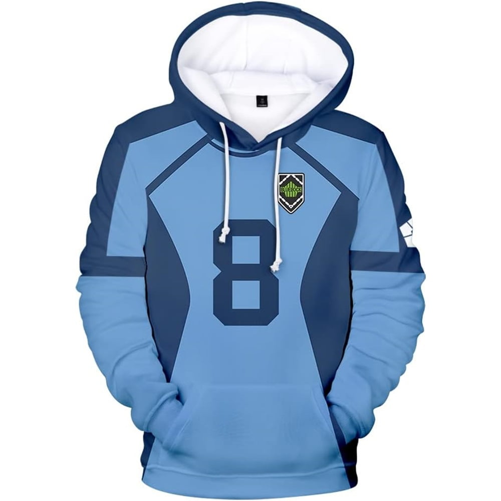 Blue Lock Teen & Adult Anime Printing hoodies Long Sleeve Casual ...
