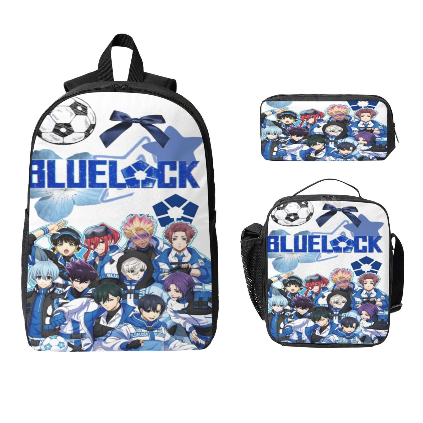 Blue Lock Three piece backpack set young backpack combination backpack ...