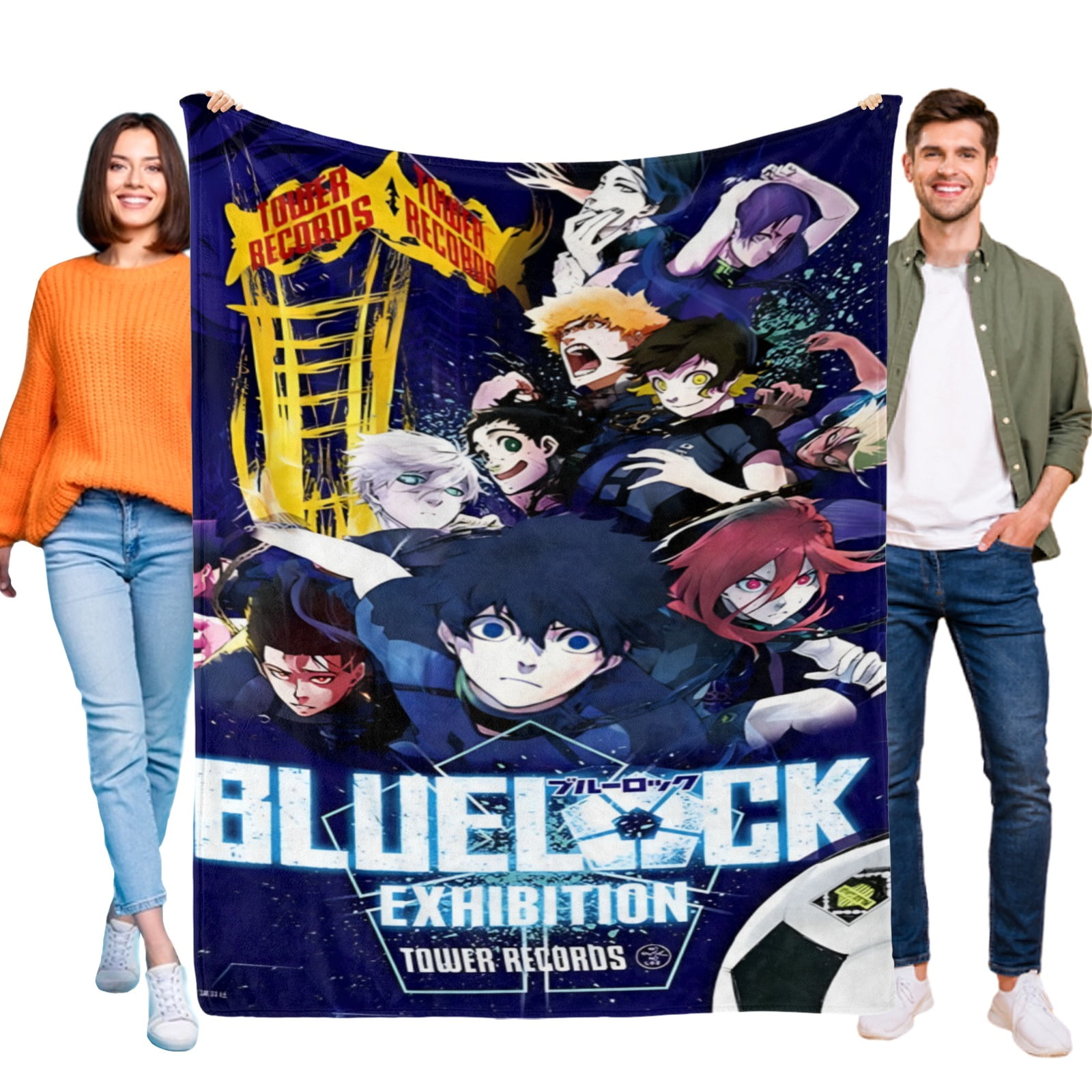 Blue Lock Throw Blanket Gifts for Fans Lover Girls Boys Women Present ...