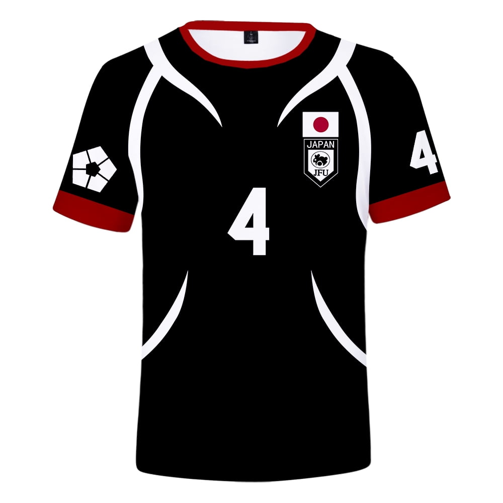 Blue Lock U20 Cosplay Merch Anime Black T-Shirt Casual Short Sleeved T ...