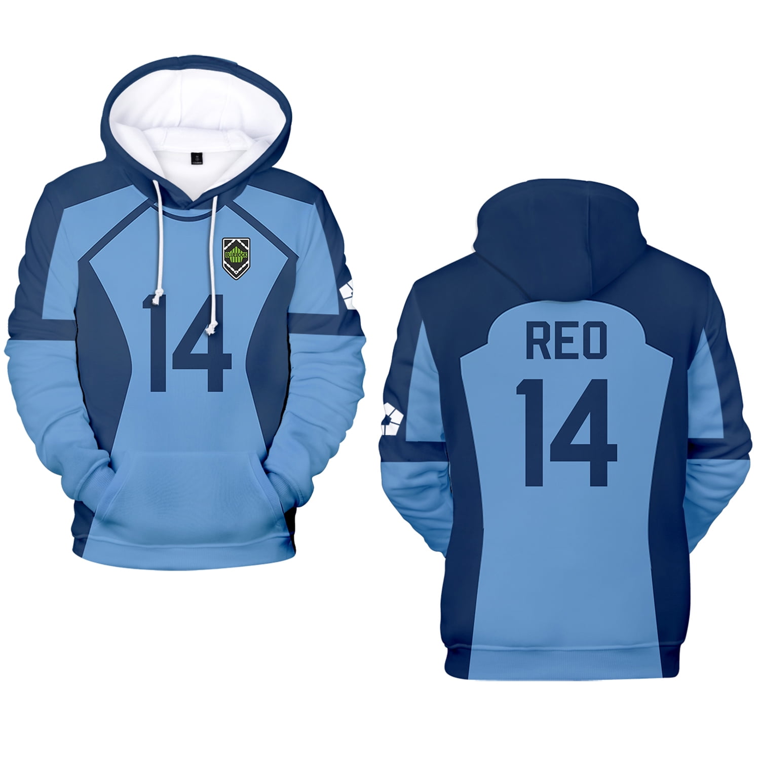 Blue Lock Yoichi Isagi Cosplay Sports Hoodie Unisex Football Uniform ...