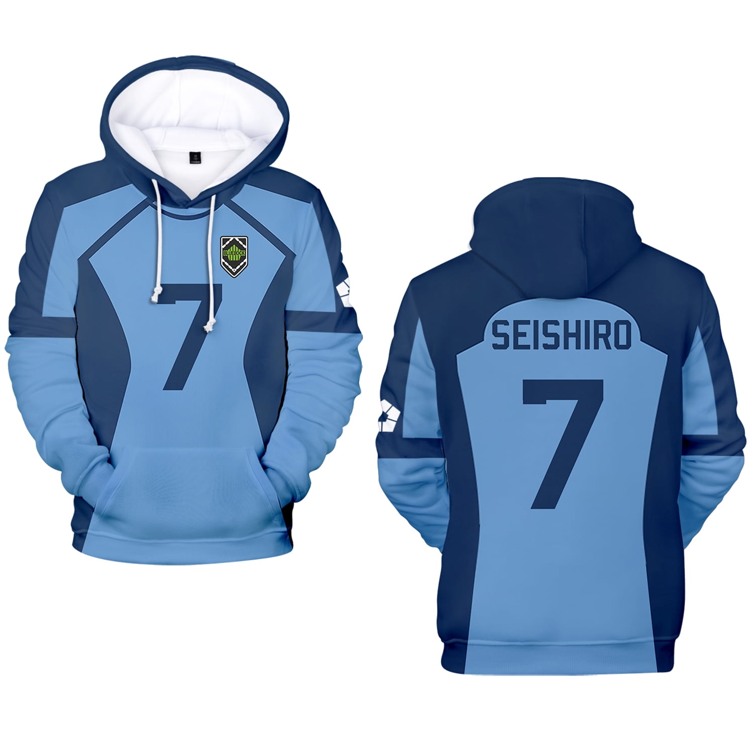 Blue Lock Yoichi Isagi Cosplay Sports Hoodie Unisex Hooded Sweatshirt ...