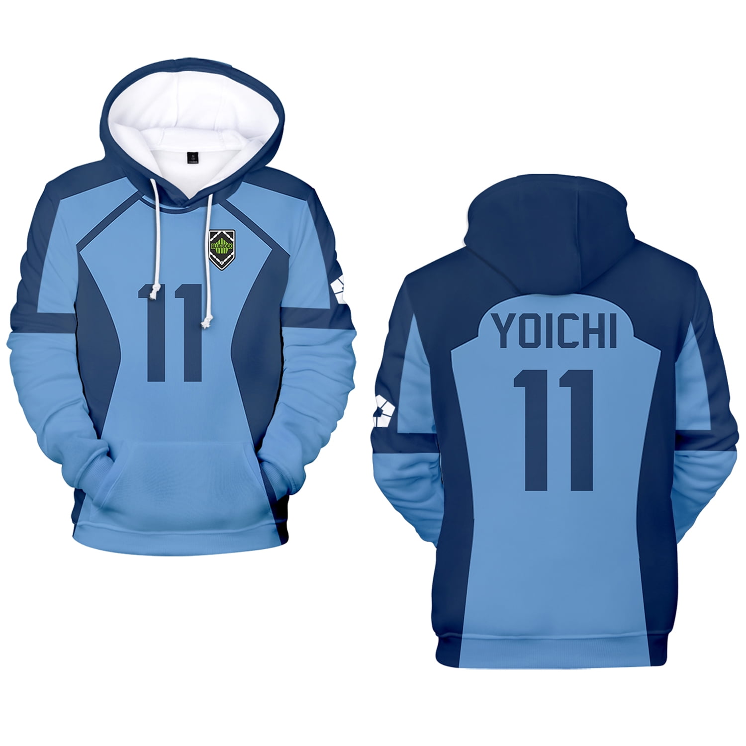 Blue Lock Yoichi Isagi Cosplay Sports Hoodie Unisex Hooded Sweatshirt ...