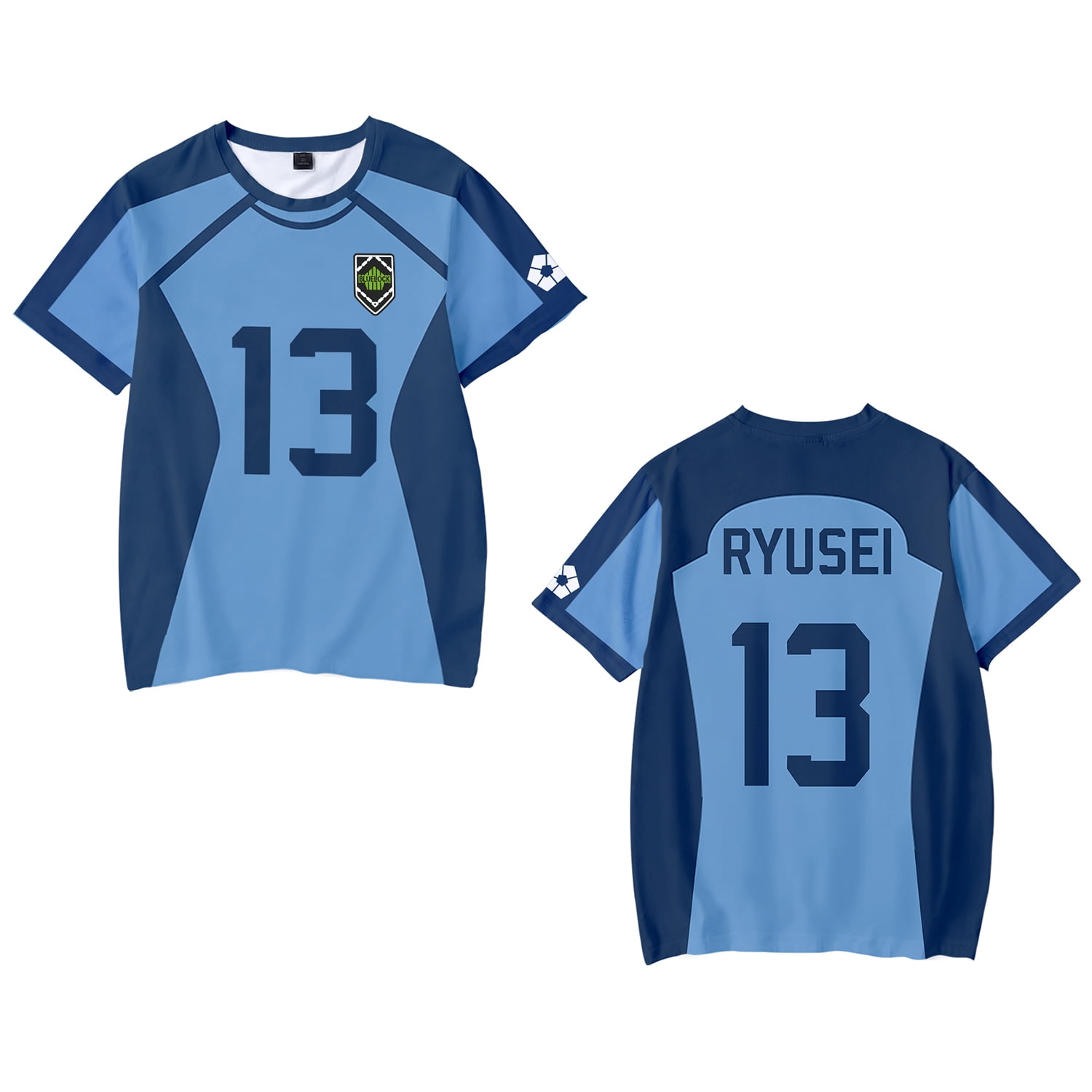 Blue Lock Yoichi Isagi Cosplay T-Shirt Anime Jersey T-shirts Merch ...