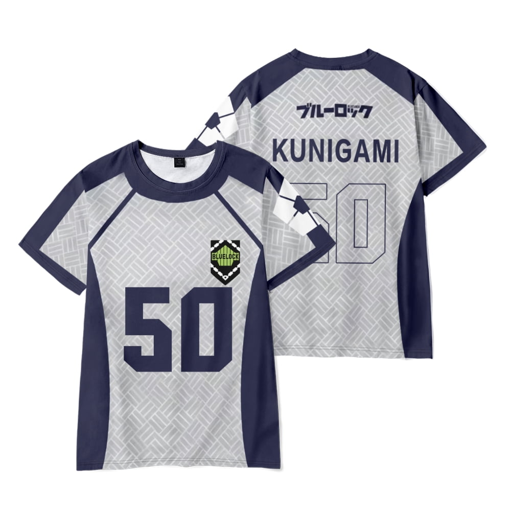 Blue Lock Yoichi Isagi Cosplay T-shirts Short Sleeved Sports Shirt ...
