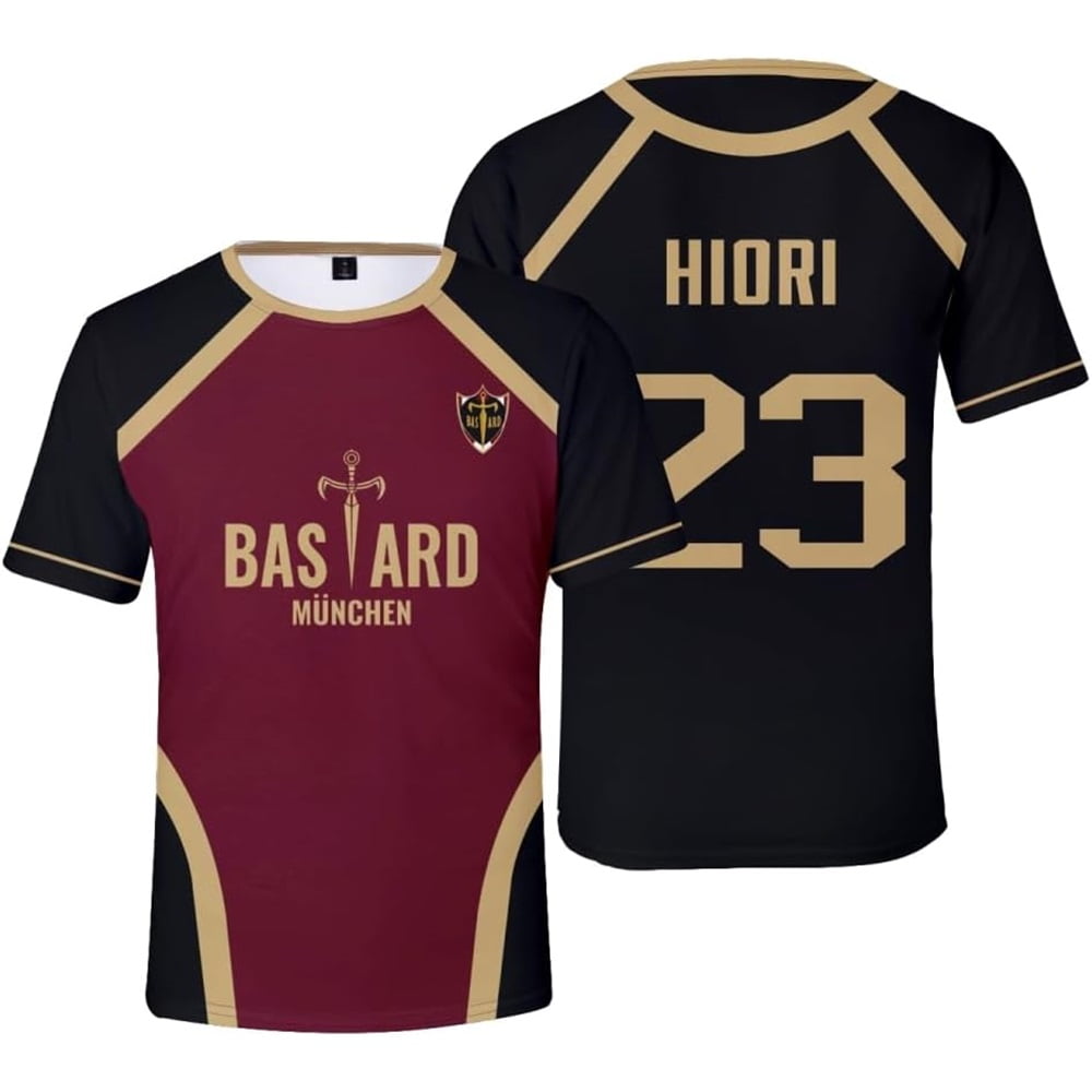 Blue Lock Yoichi Isagi - Cosplay, anime design, unisex, black and red T ...