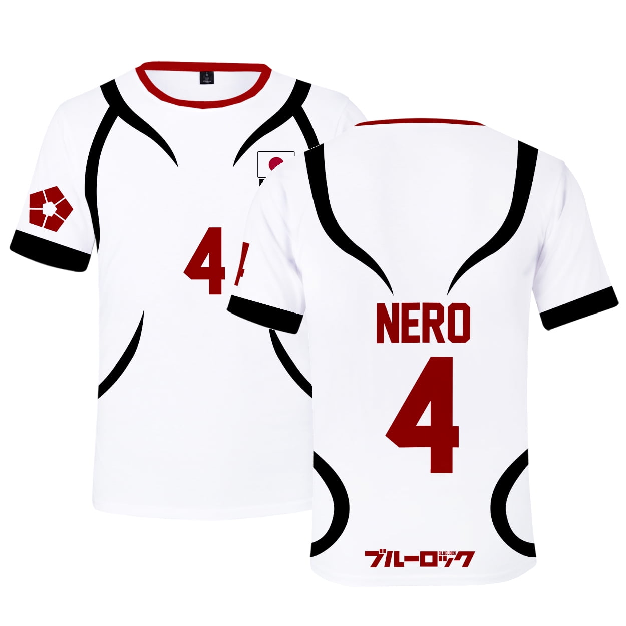 Blue Lock Yoichi Isagi Team Uniform Sports Suit Shorts T-shirt Anime ...