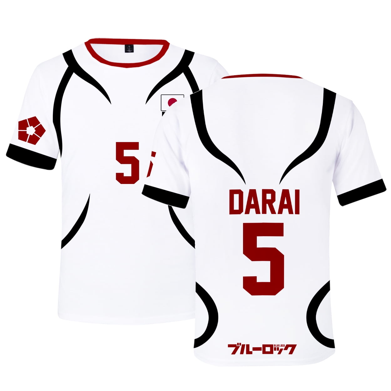 Blue Lock Yoichi Isagi Team Uniform Sports Suit Shorts T-shirt Anime ...