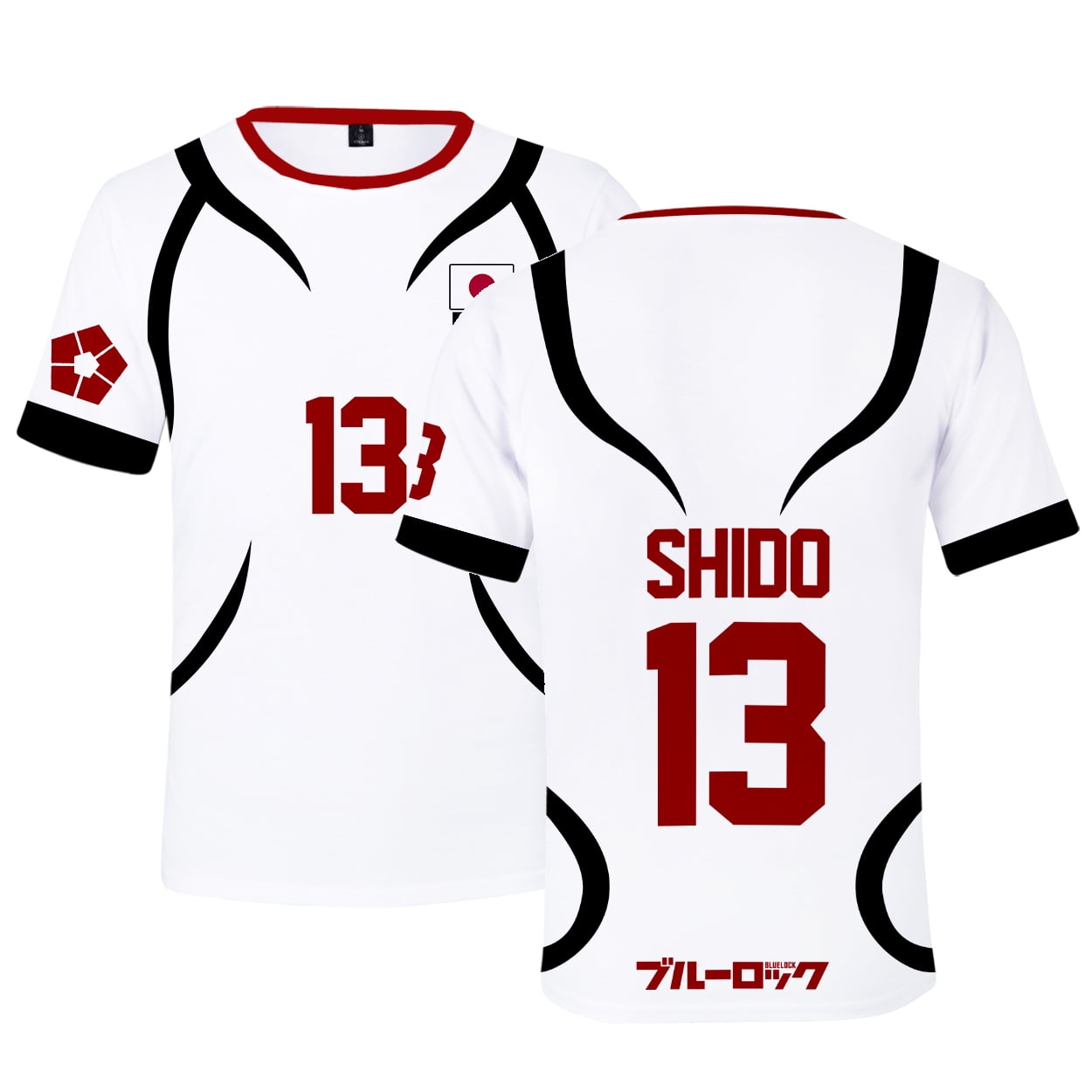 Blue Lock Yoichi Isagi Team Uniform Sports Suit Shorts T-shirt Anime ...