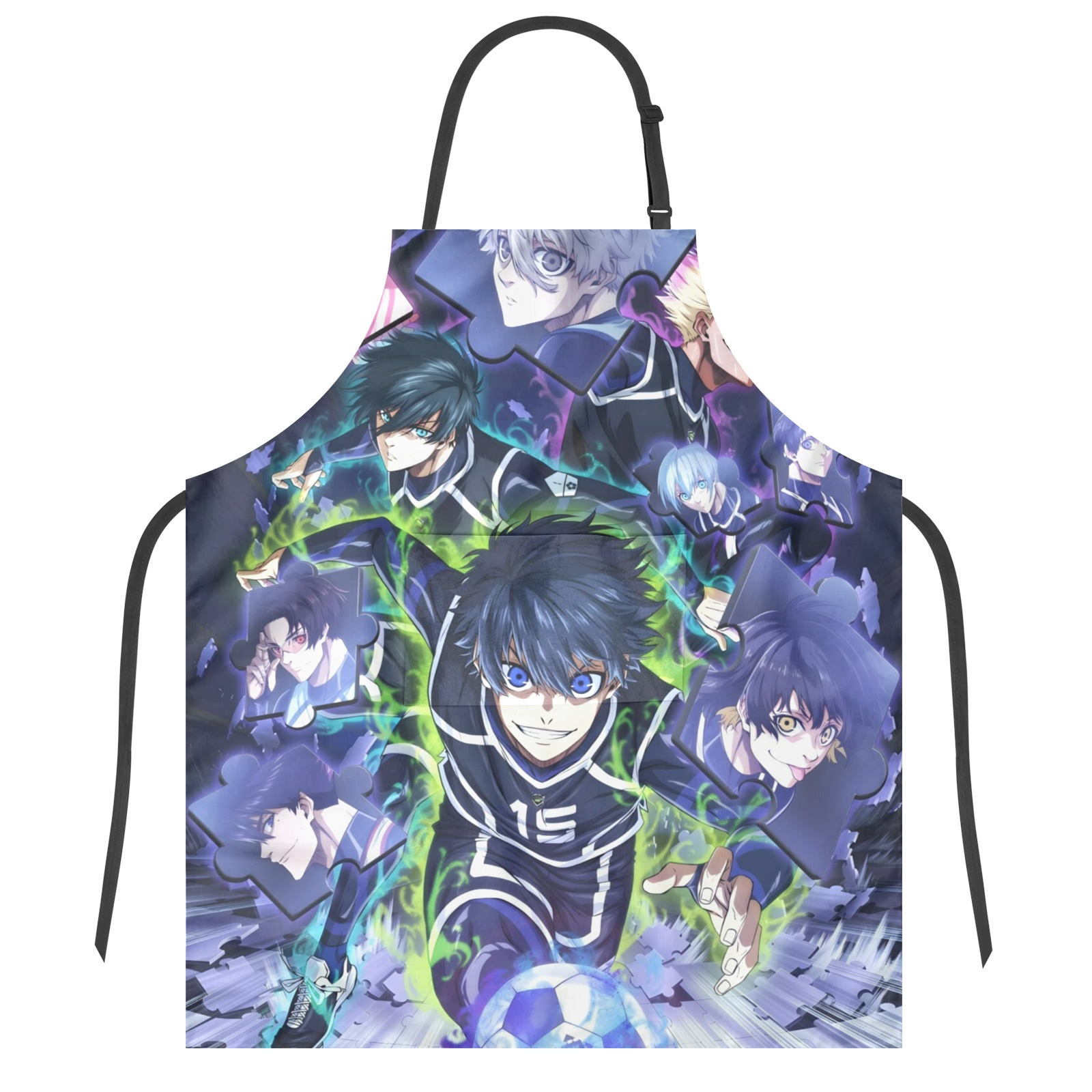 Blue Lock apron has an iconic print, is durable and adjustable, with ...