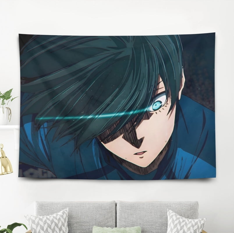 Blue Lock pattern wall hanging 50*60 inches high-quality peach skin ...